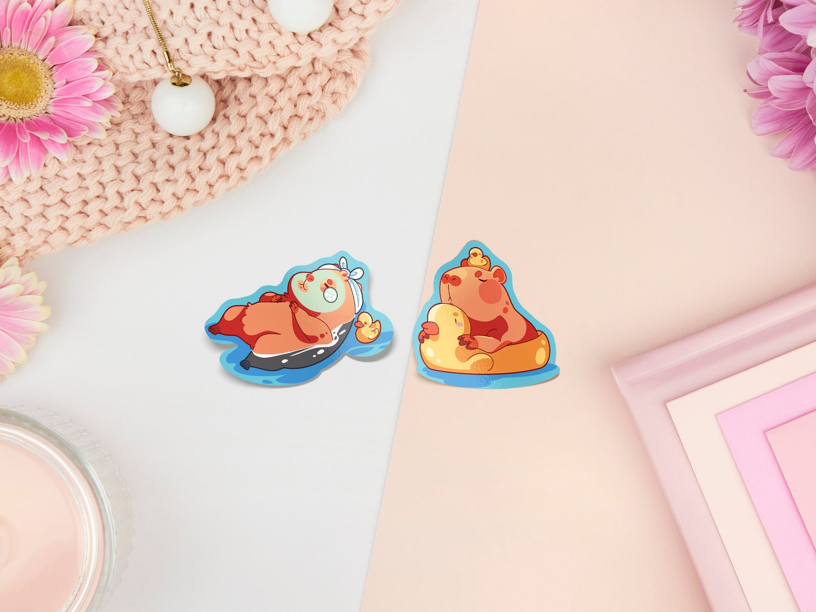Capybara Spa Day Sticker Sheet – Nona Gallery