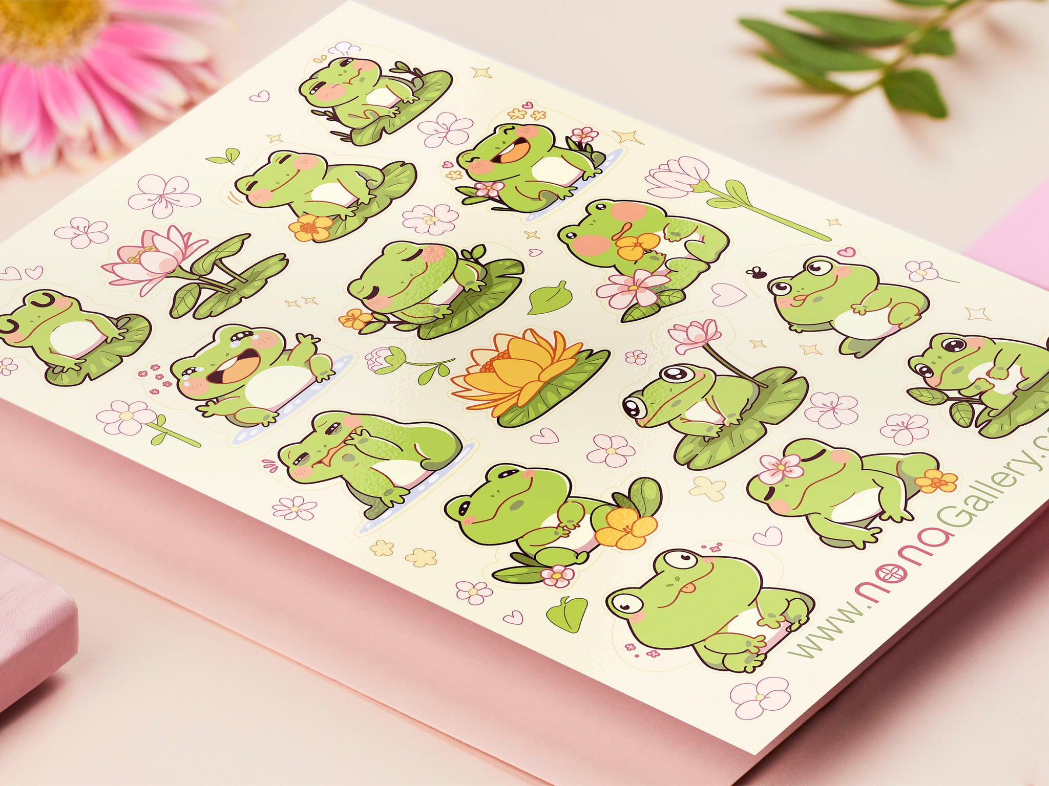 Frogs Sticker Sheet – Nona Gallery